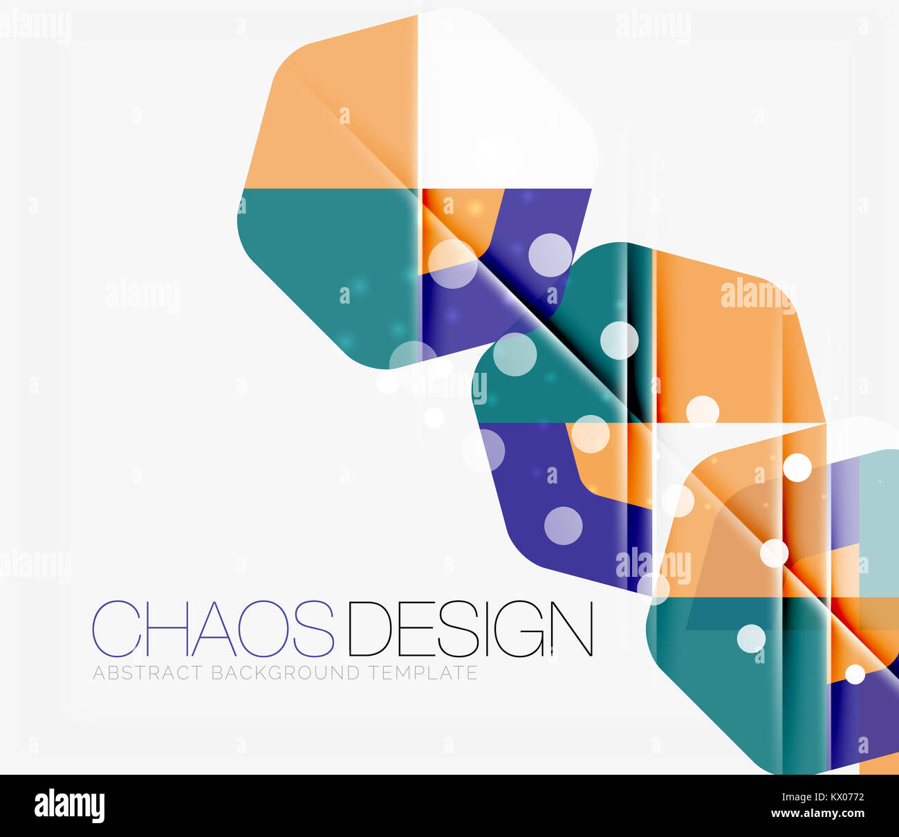 Abstract background with round color shapes and light effects ...