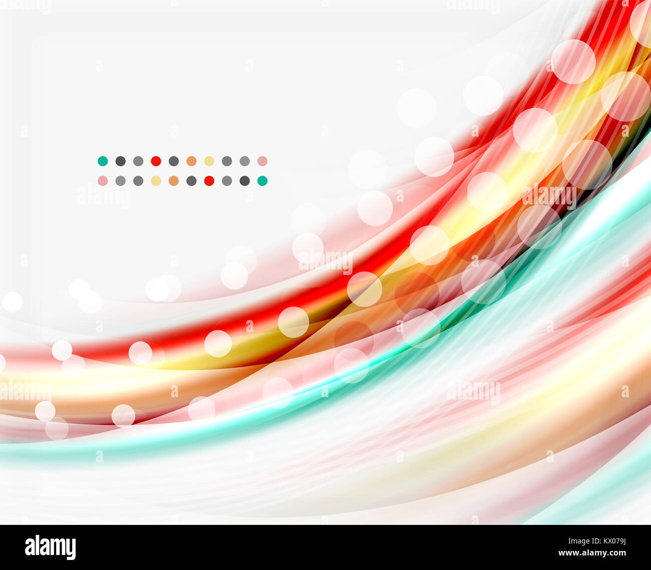 Colorful modern wave line, business abstract layout or flyer Stock ...