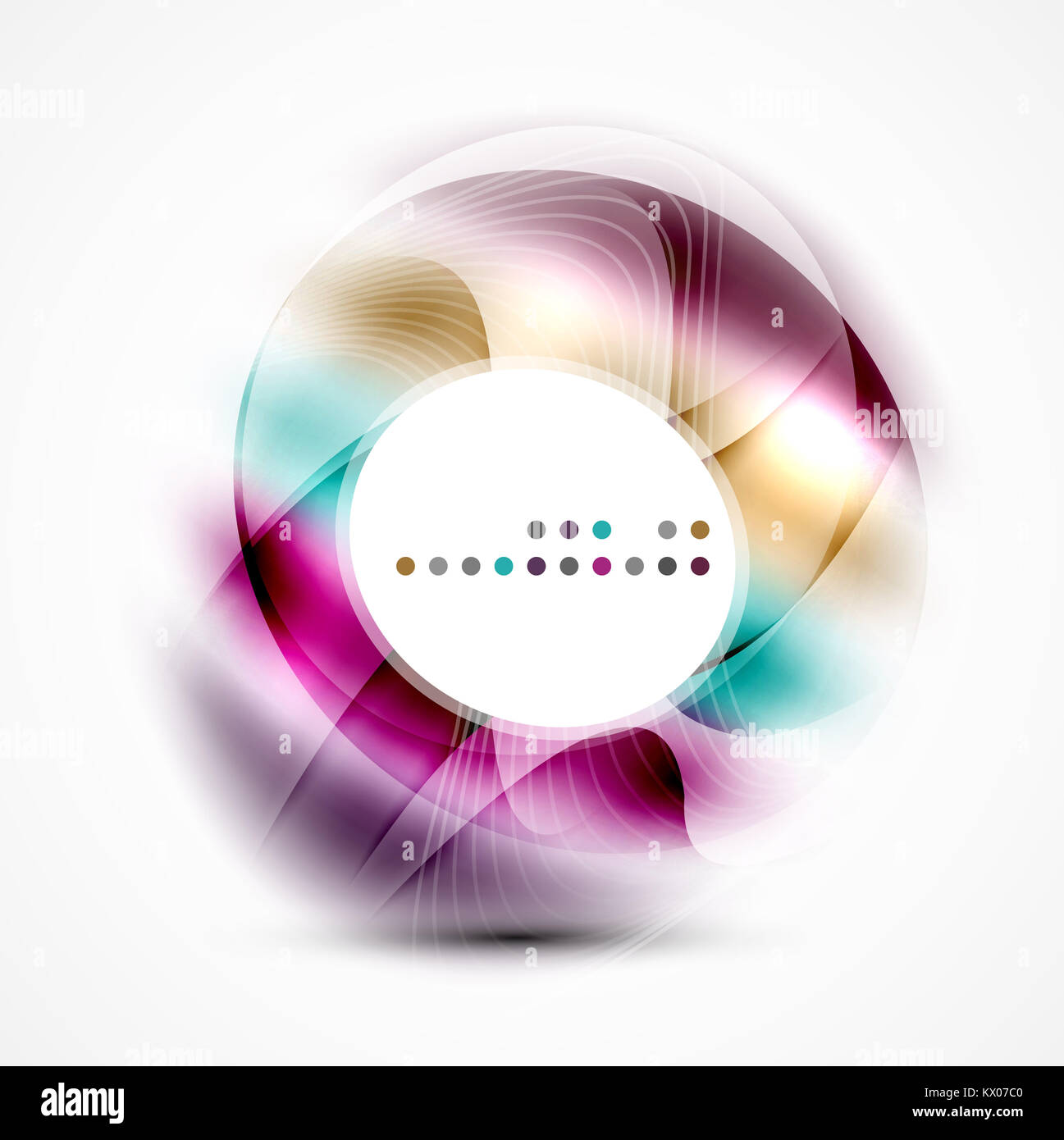 Colorful abstract circle banner, message presentation template Stock ...