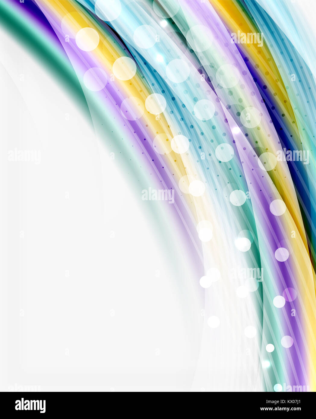 Colorful modern wave line, business abstract layout or flyer Stock ...