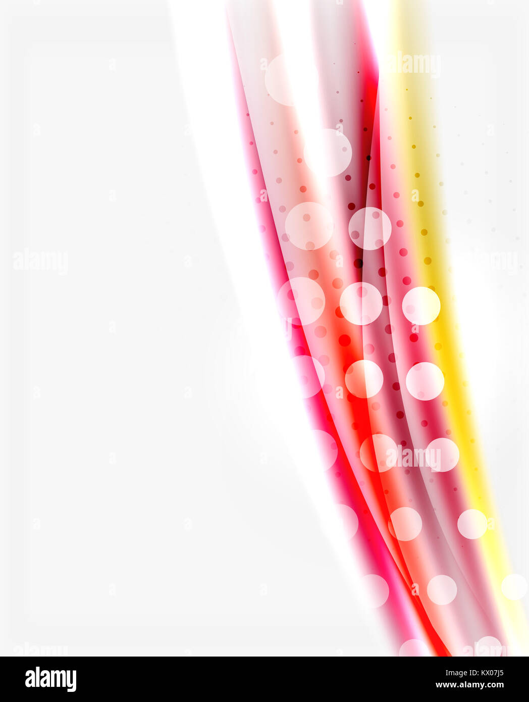 Color wavy lines with light shiny effects. Abstract background template ...