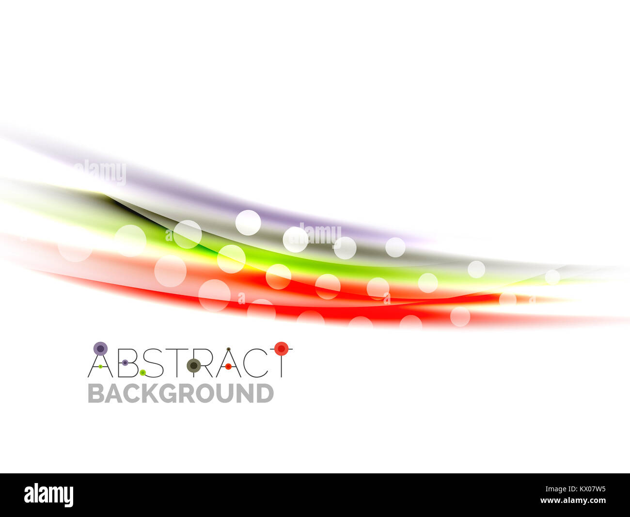 Neon effect wavy bright Cut Out Stock Images & Pictures - Alamy