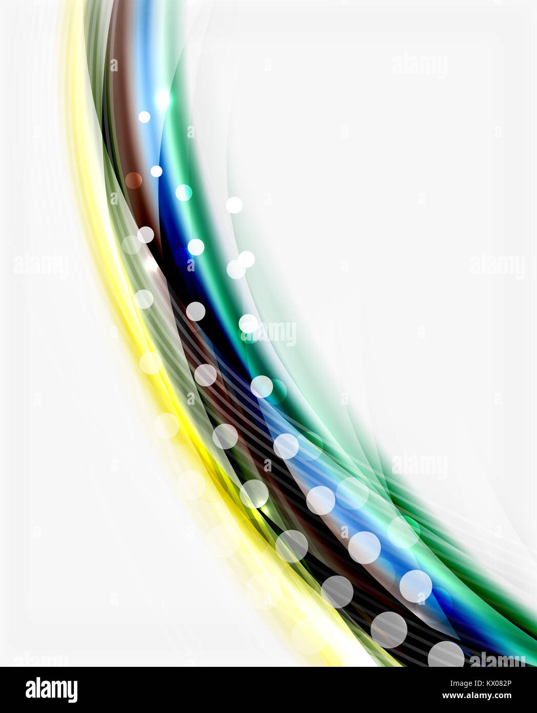 Translucent wave line, business or technology layout Stock Photo - Alamy