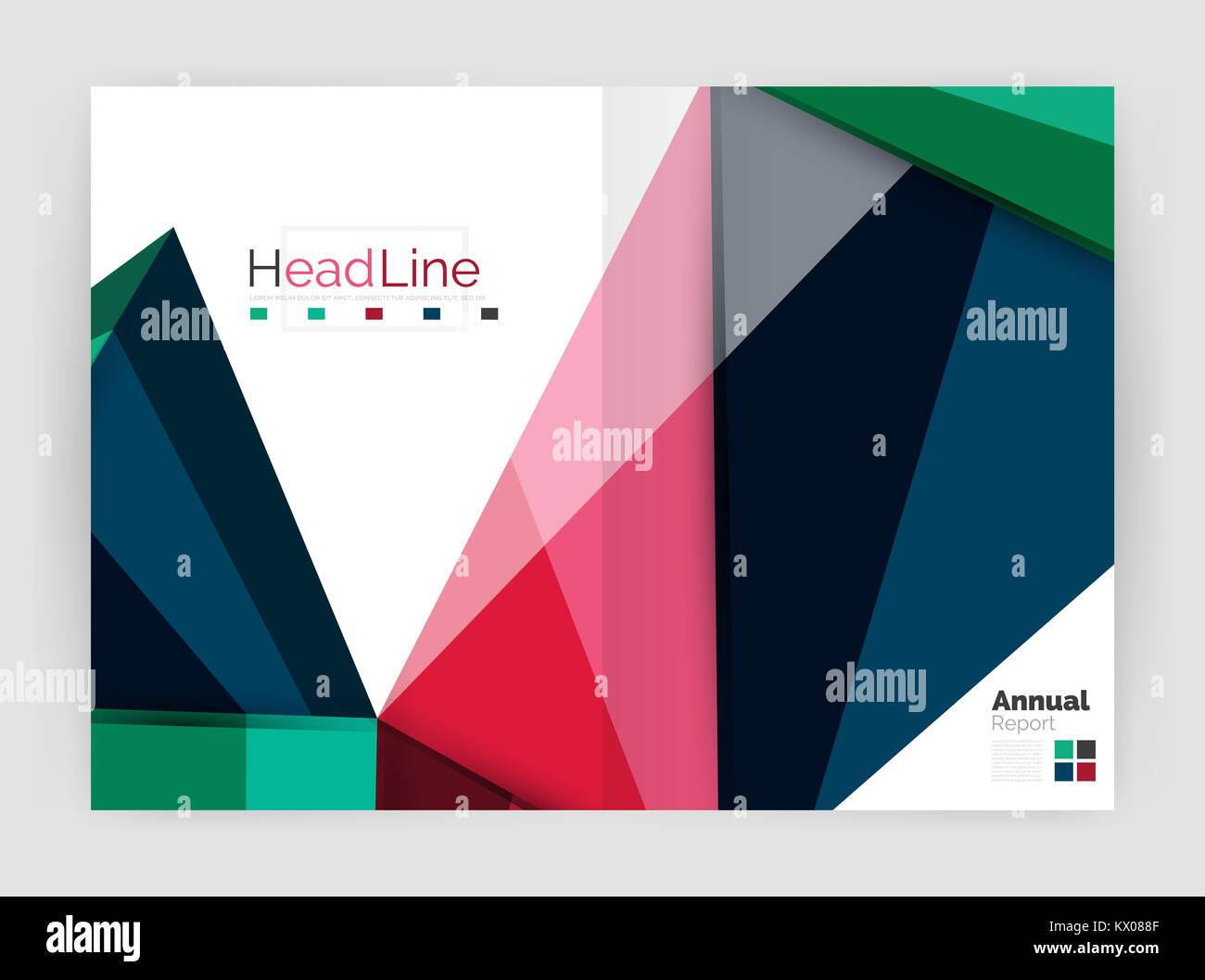3d low poly shapes design for business brochure template. annual report ...