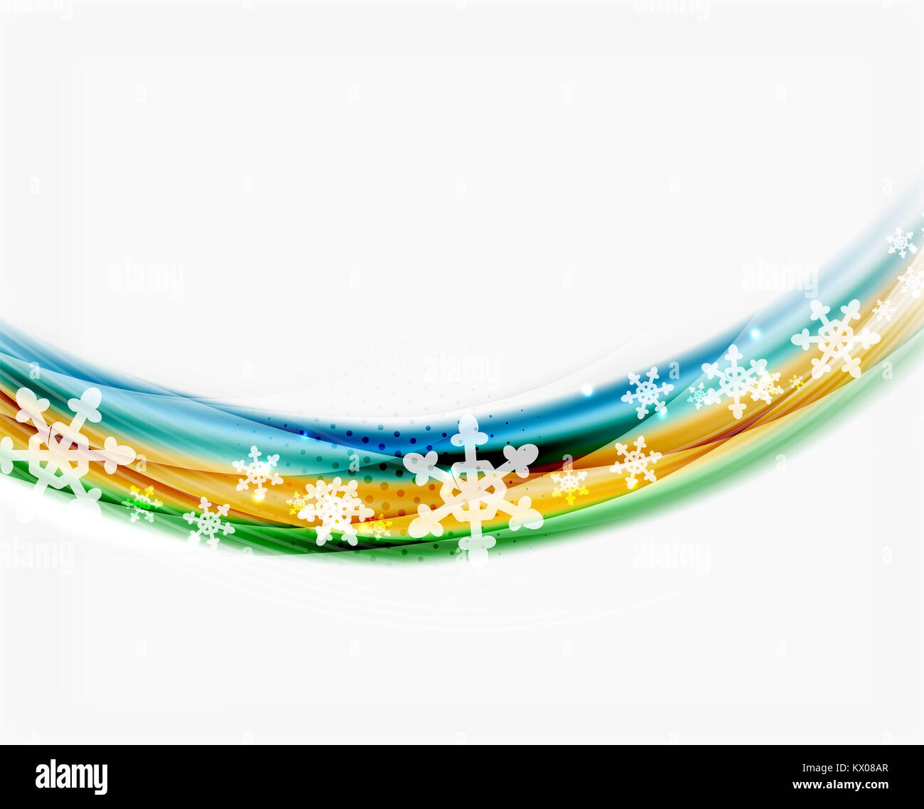 Translucent wave with snow. New Year abstract background Stock Photo ...