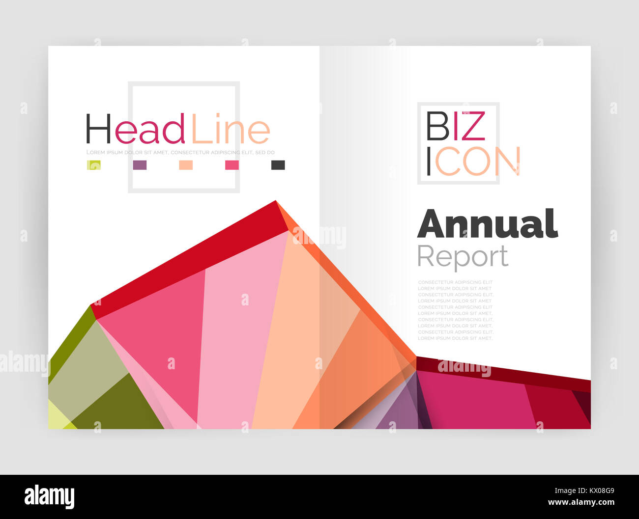 triangle design abstract background, business annual report templates ...