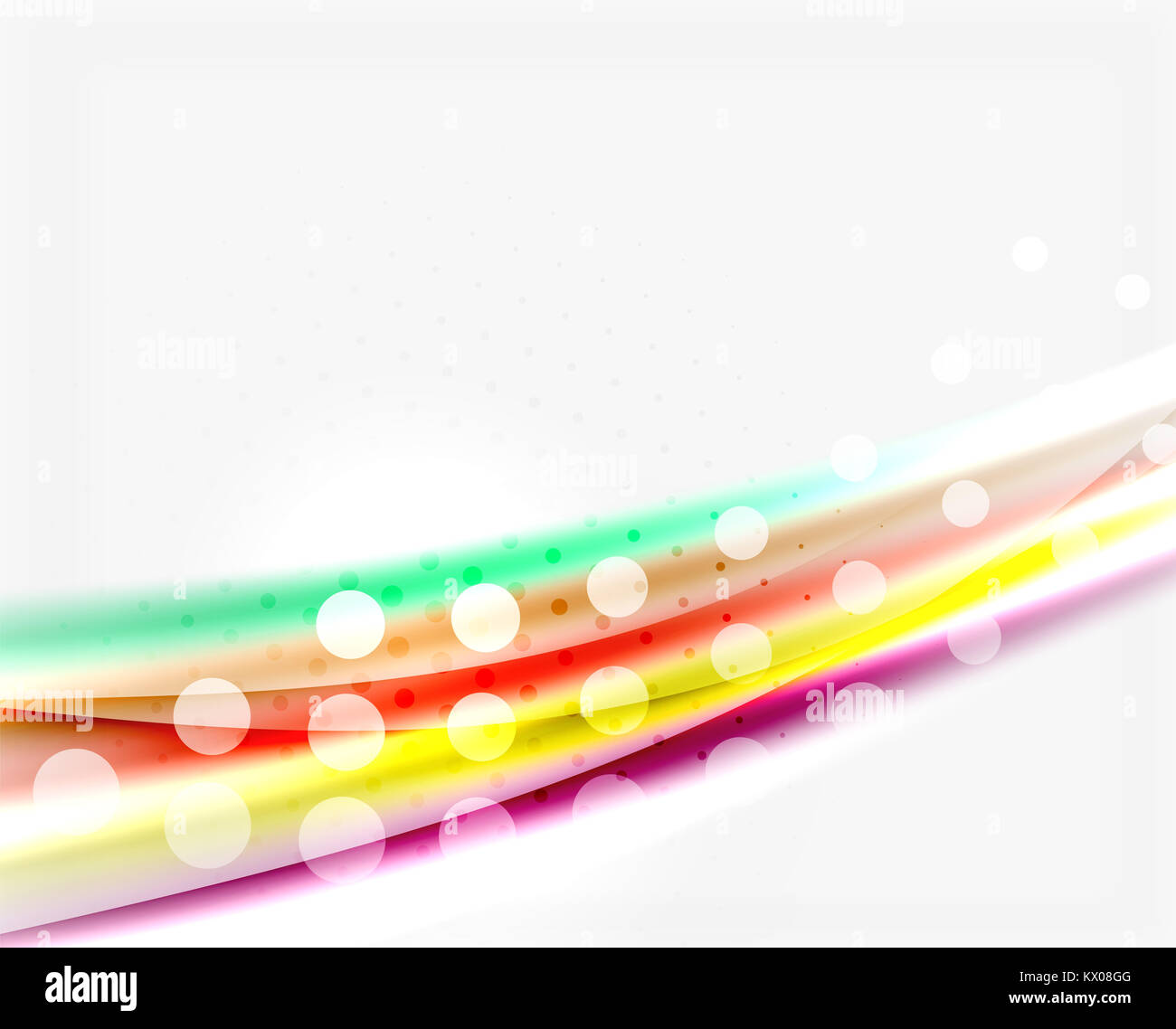 Shiny color lines on white background - motion Stock Photo - Alamy