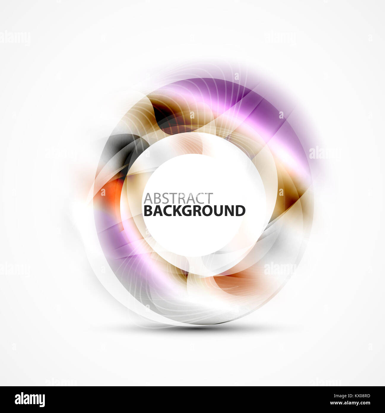 Modern shiny blurred swirl template, layout for message presentation ...