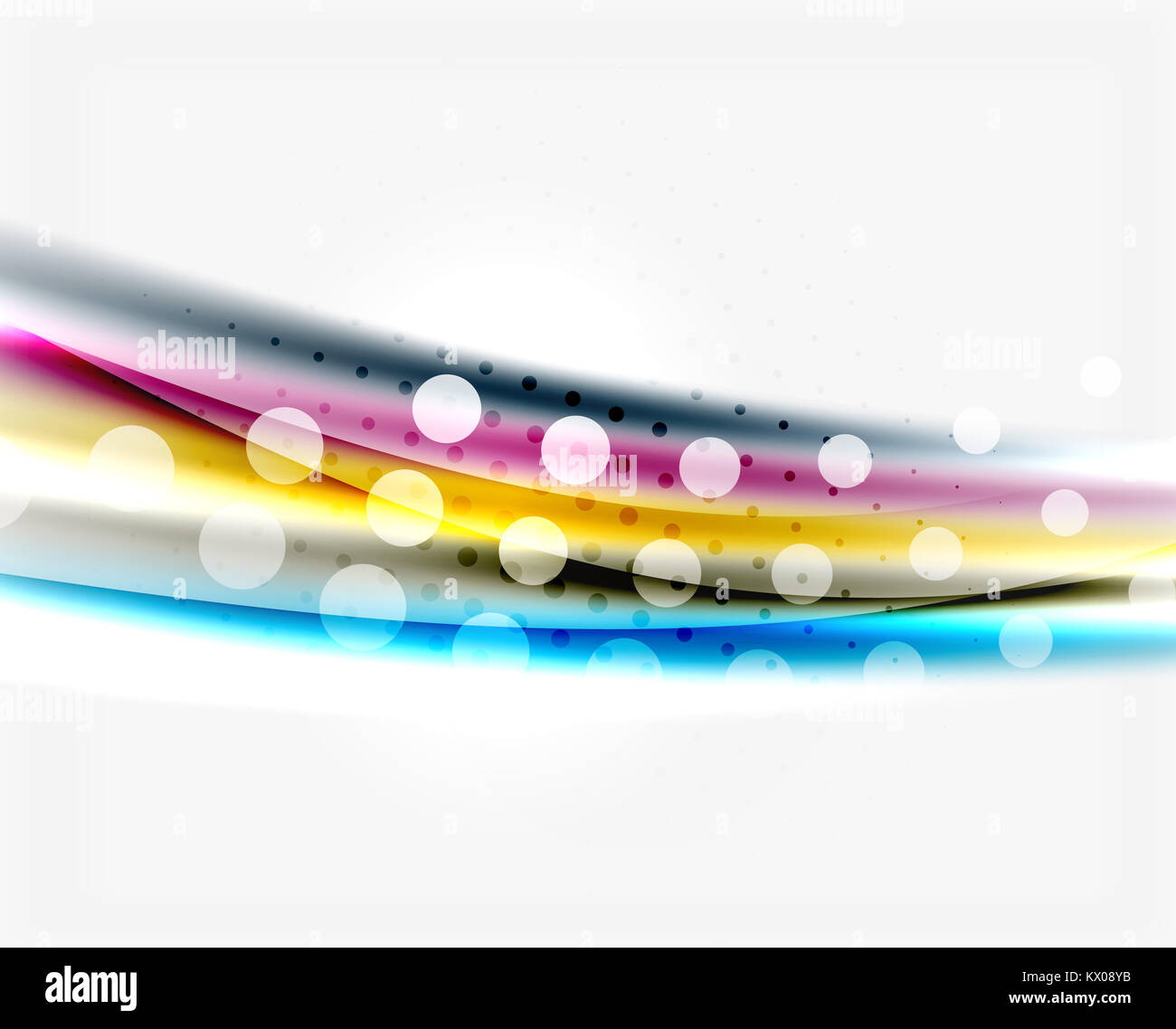 Shiny color lines on white background - motion Stock Photo - Alamy