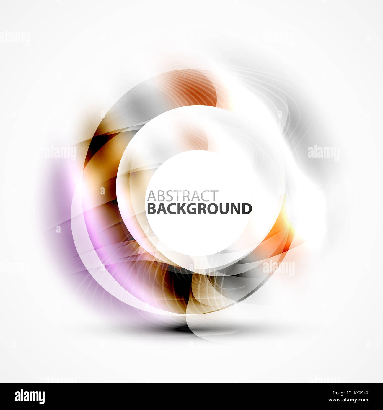 Modern shiny blurred swirl template, layout for message presentation ...