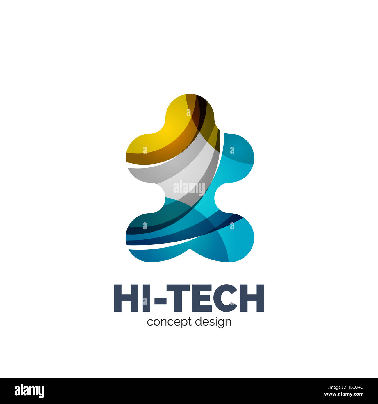Modern abstract futuristic logo. Minimal clean geometric design ...