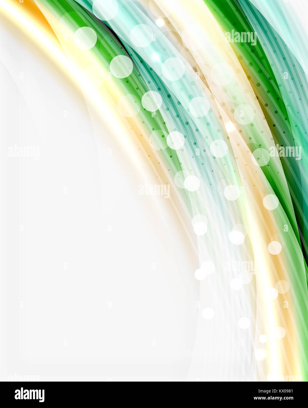 Colorful modern wave line, business abstract layout or flyer Stock ...