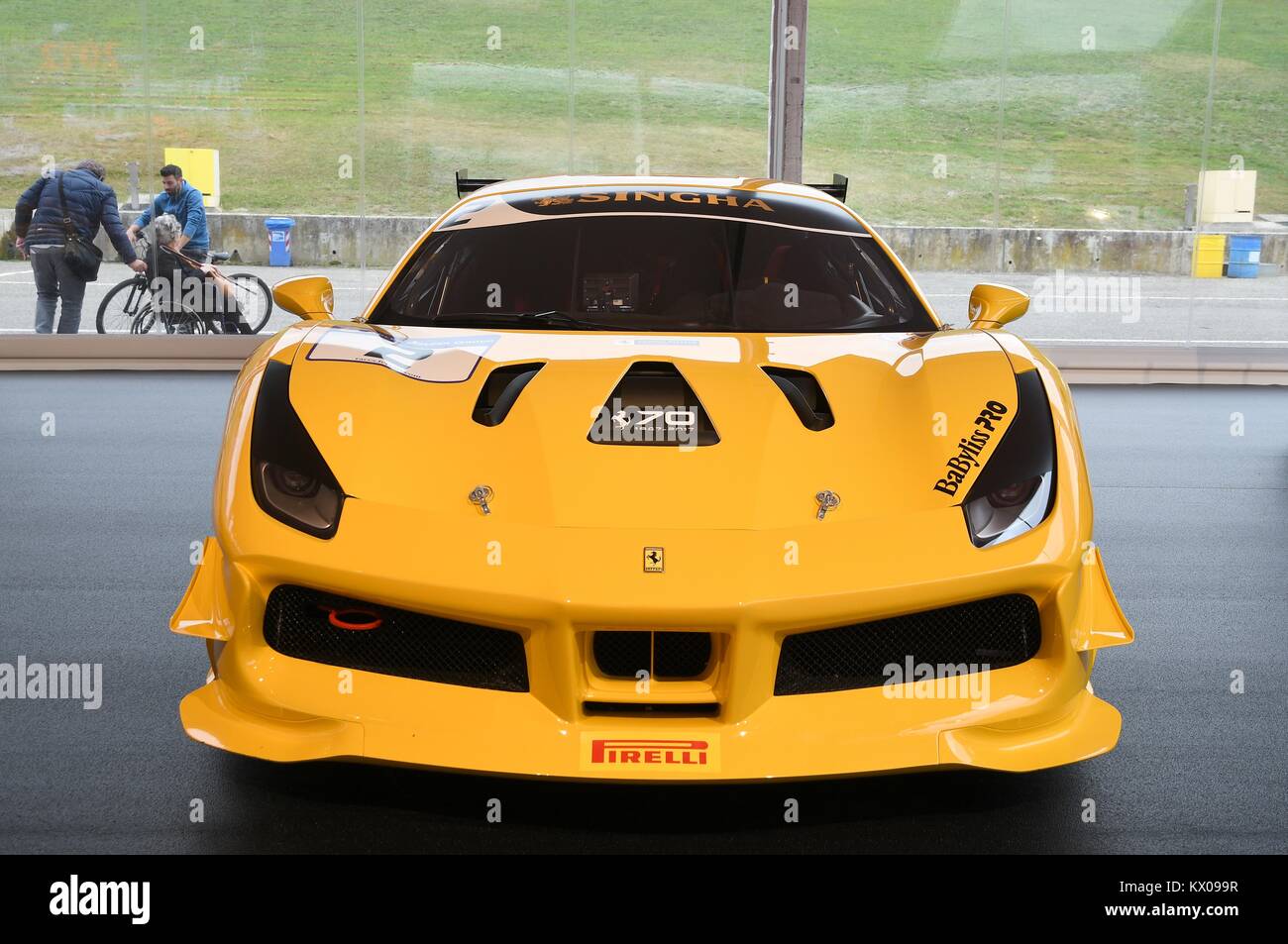 MUGELLO, IT, October, 2017: Ferrari 488 Turbo Challenge at Paddock Show ...