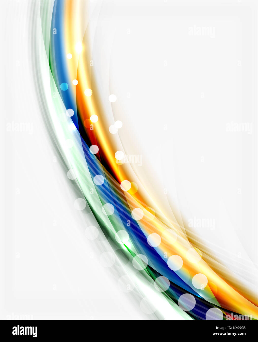 Colorful modern wave line, business abstract layout or flyer Stock ...