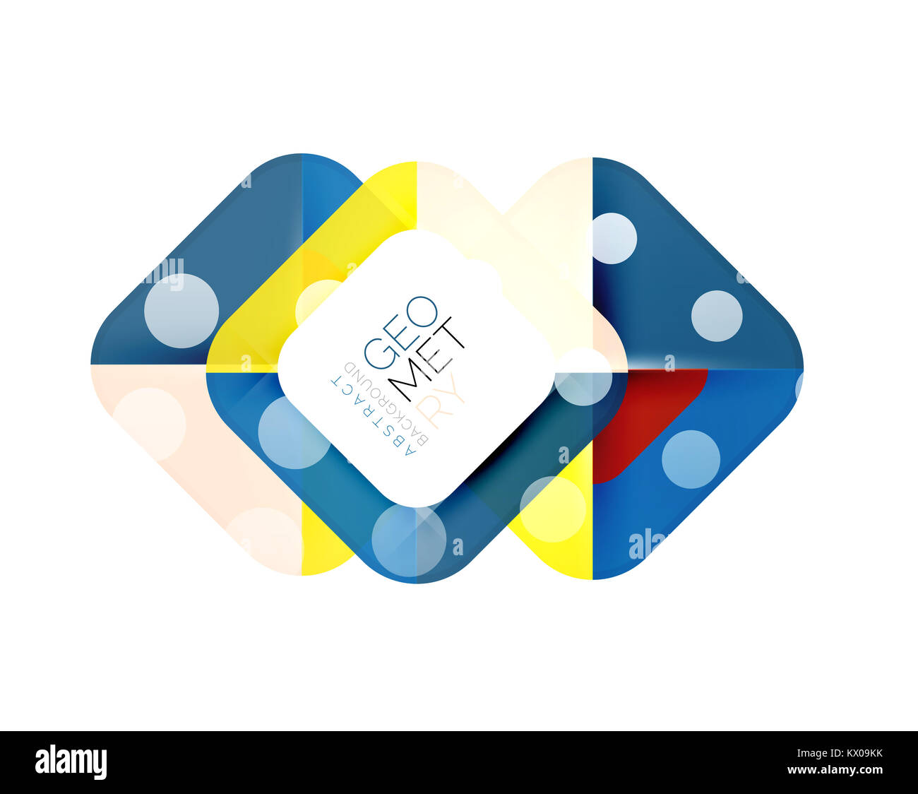 Square banner geometric template Stock Photo - Alamy