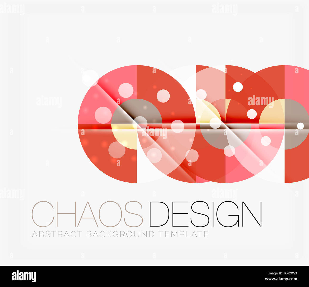 Abstract background with round color shapes and light effects ...