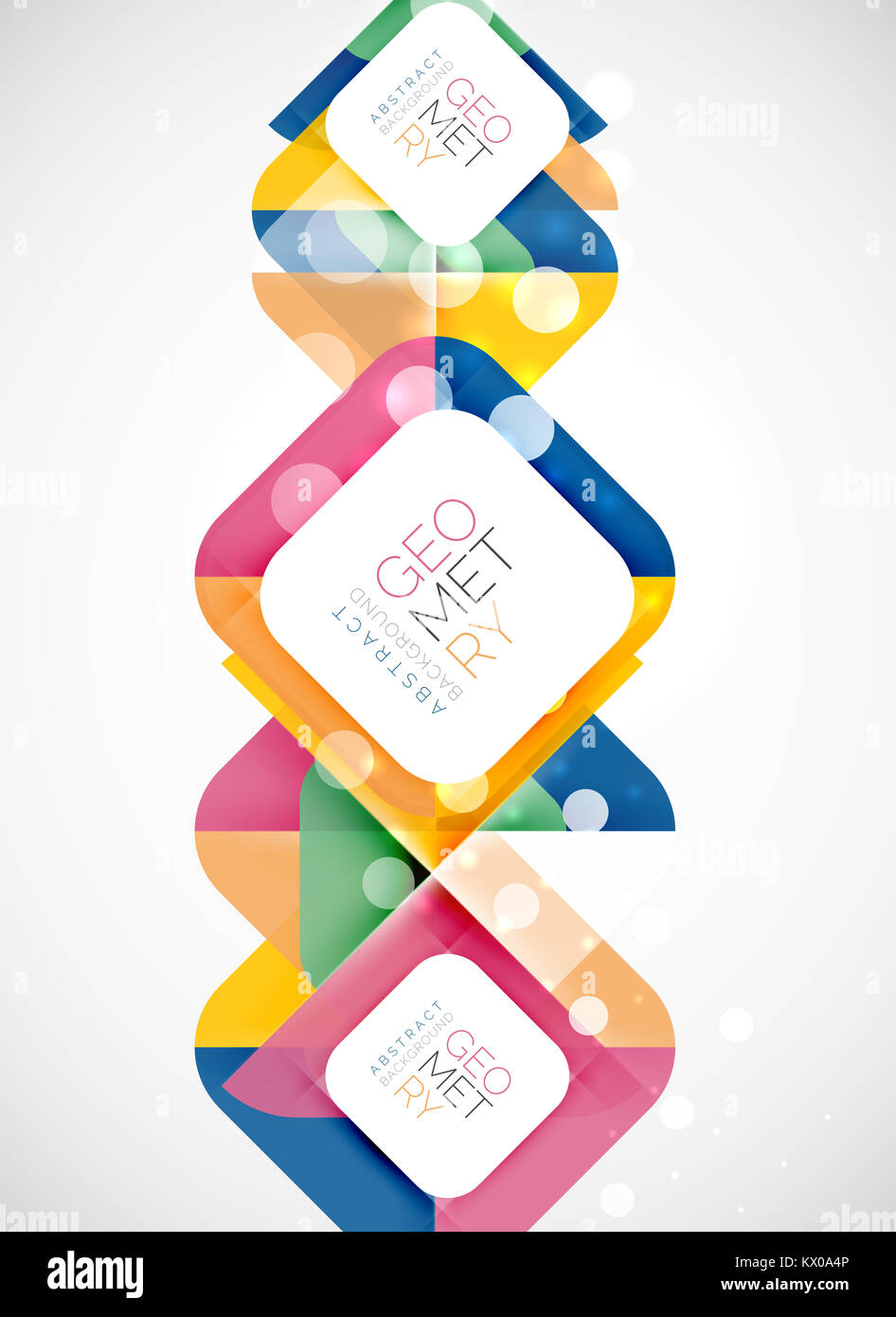 Square banner geometric template Stock Photo - Alamy