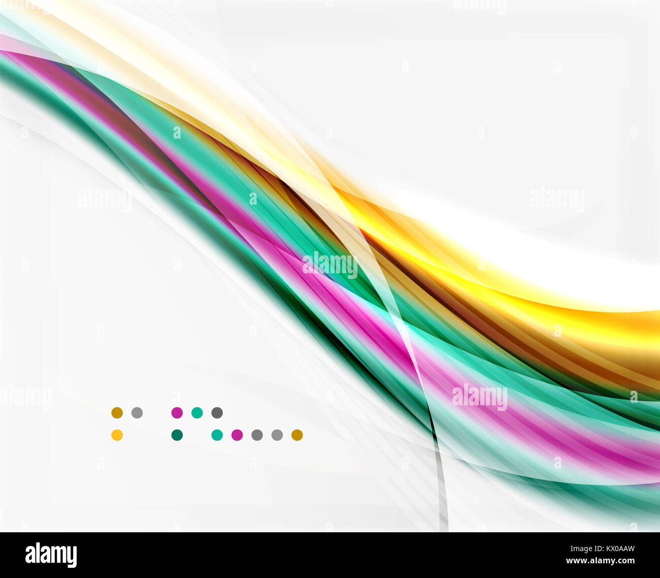 Modern hi-tech glossy glass wave, background Stock Photo - Alamy