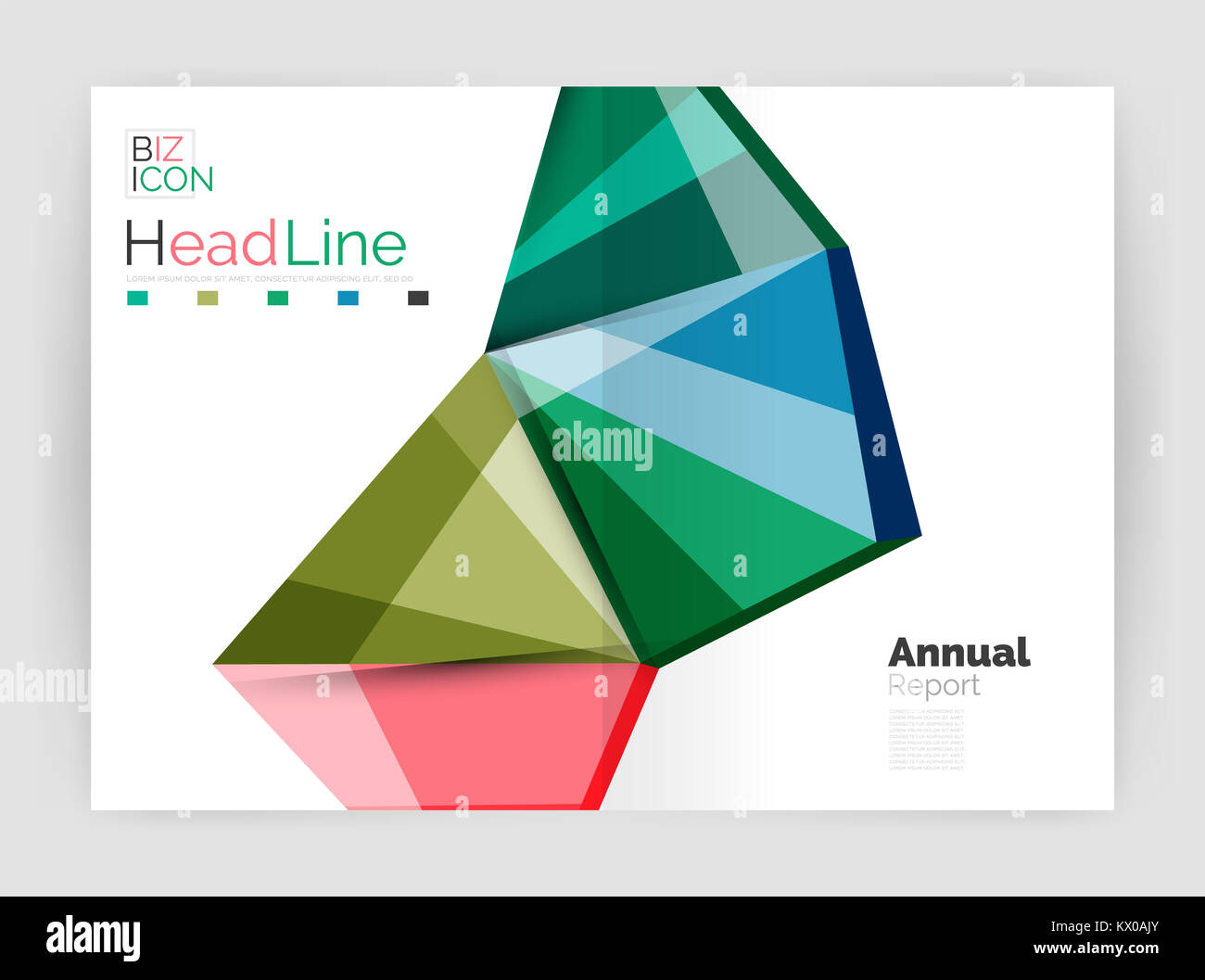 Business abstract geometric financial report brochure template Stock ...