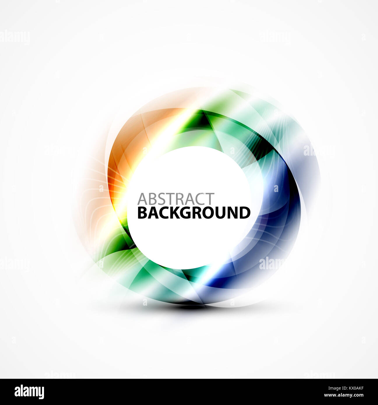 Modern shiny blurred swirl template, layout for message presentation ...
