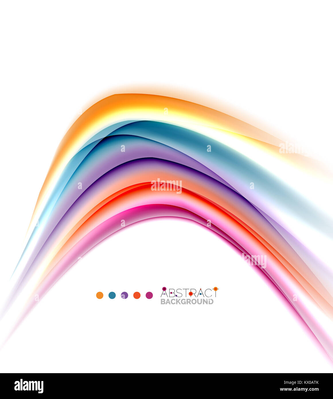 Multicolored lines on white, motion concept abstract background Stock ...