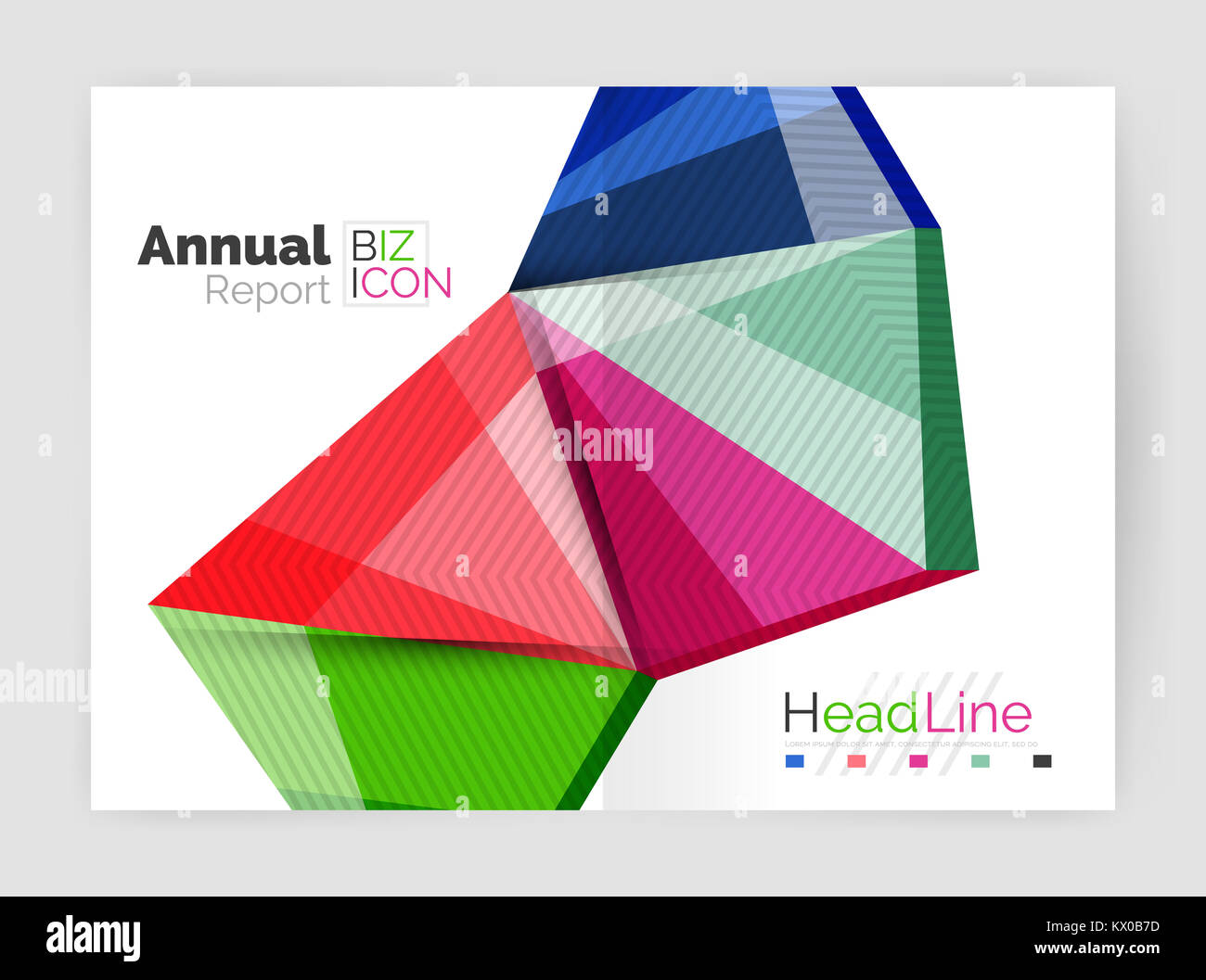 Business abstract geometric financial report brochure template Stock ...