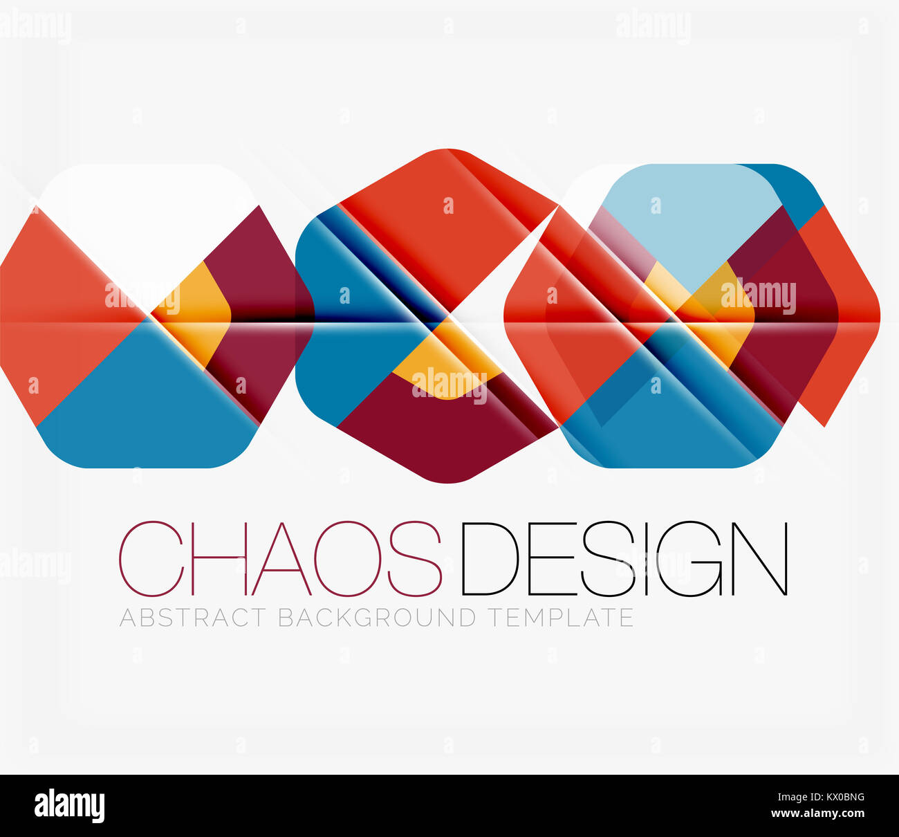 Abstract background with round color shapes and light effects ...