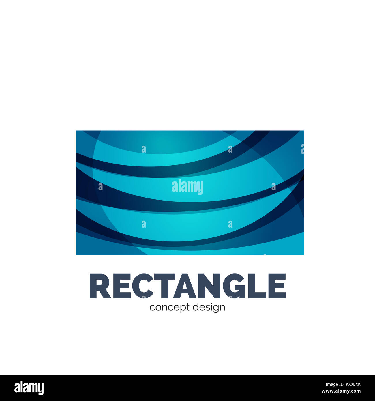 rectangle logo, abstract template Stock Photo - Alamy