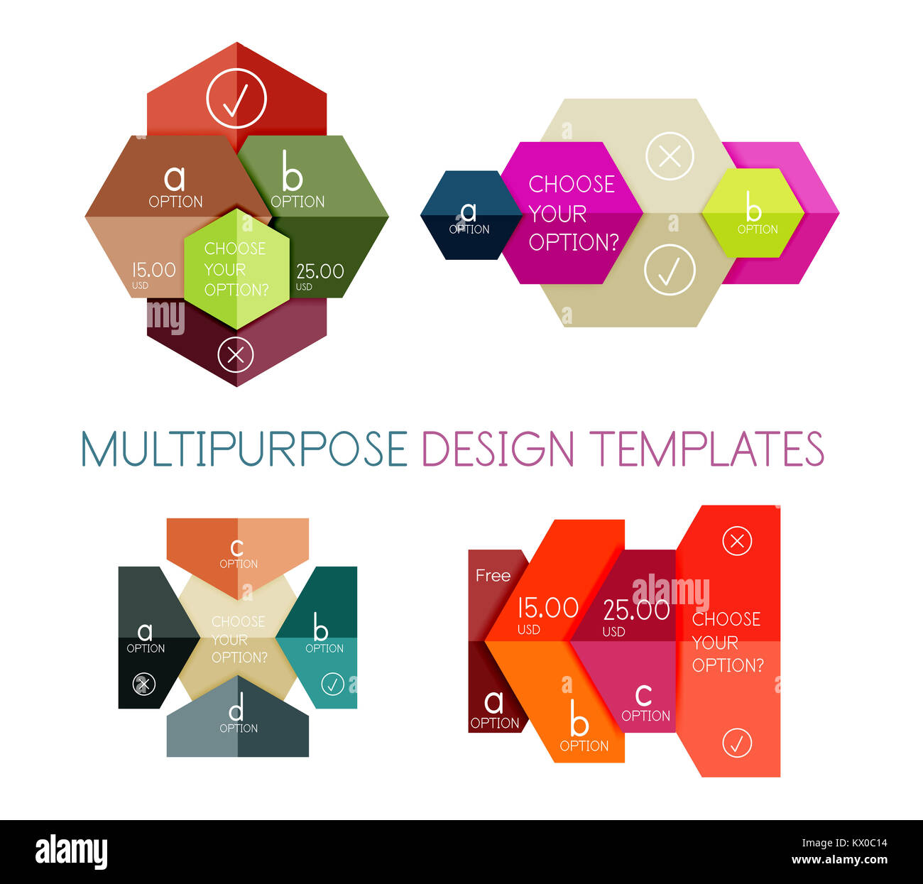 Paper infographic banners and stickers. For banners, business ...
