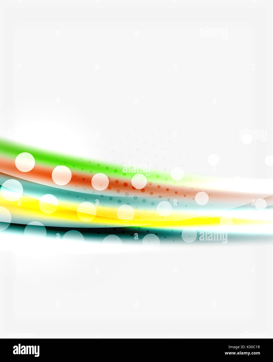 Shiny color lines on white background - motion Stock Photo - Alamy