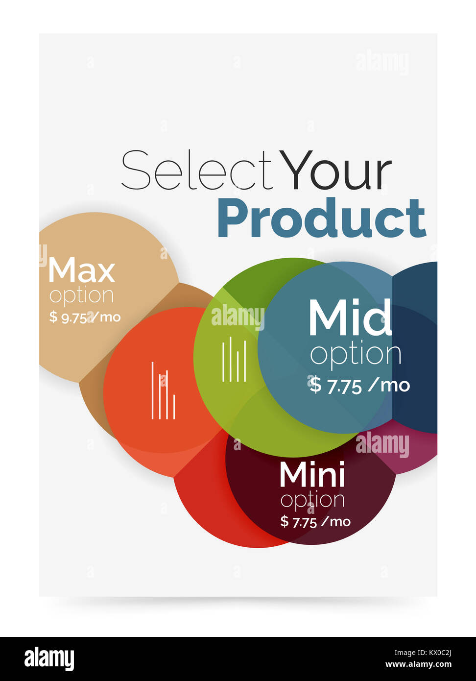 Business layout - select your product with sample options. A4 size ...