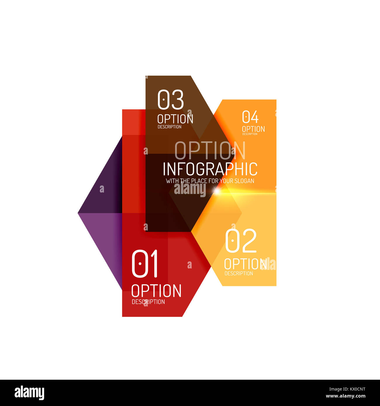 Paper business option button infographic templates, illustration Stock ...