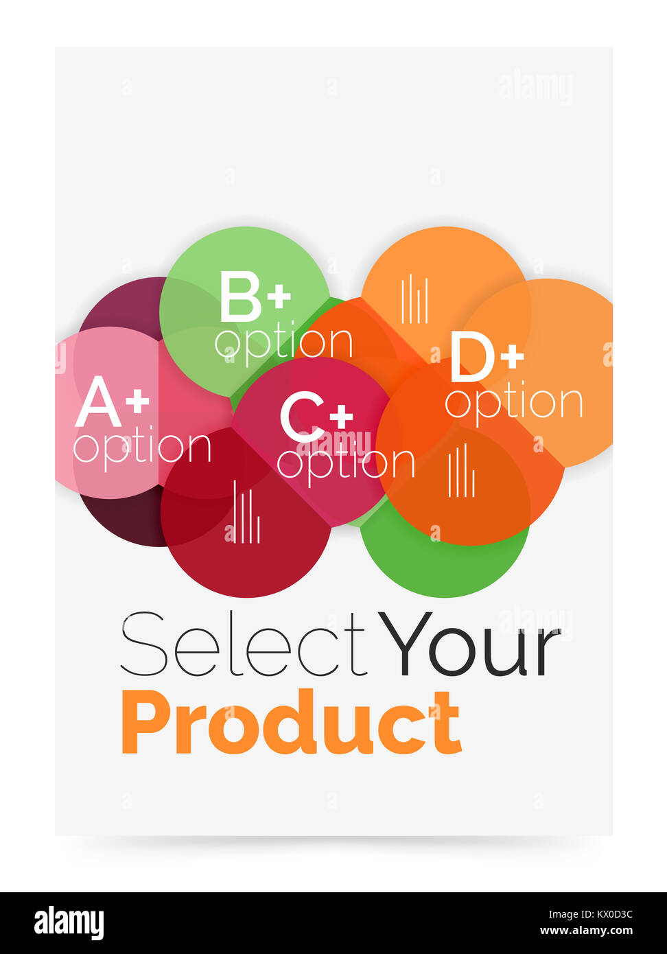 Option select infographic banner. Brochure - flyer, presentation or web ...