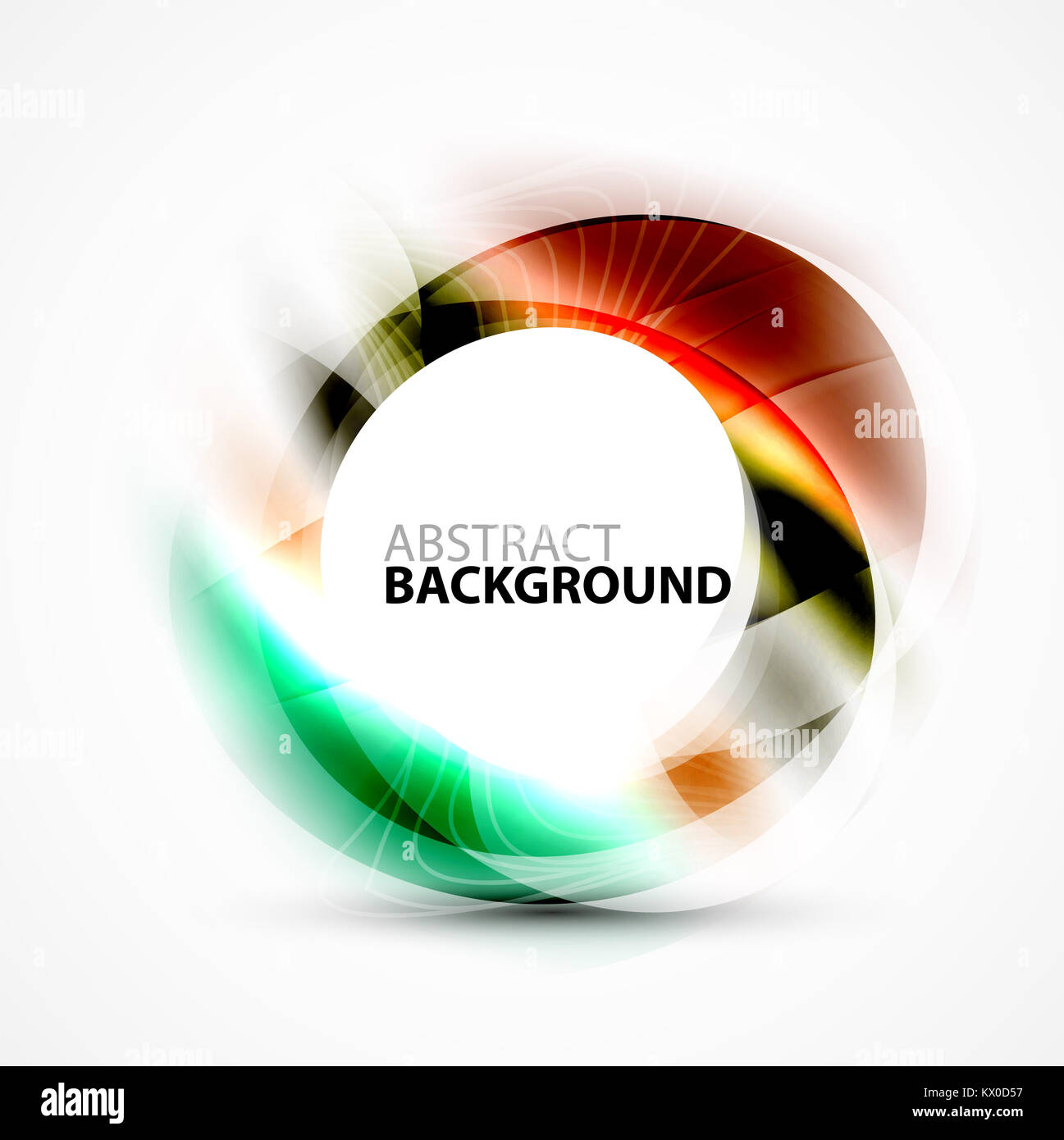 Modern shiny blurred swirl template, layout for message presentation ...