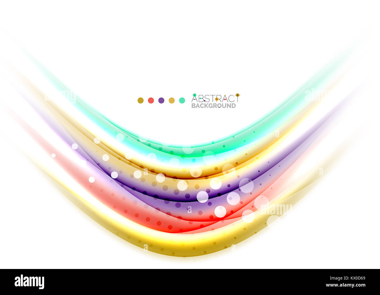 Multicolored lines on white, motion concept abstract background Stock ...