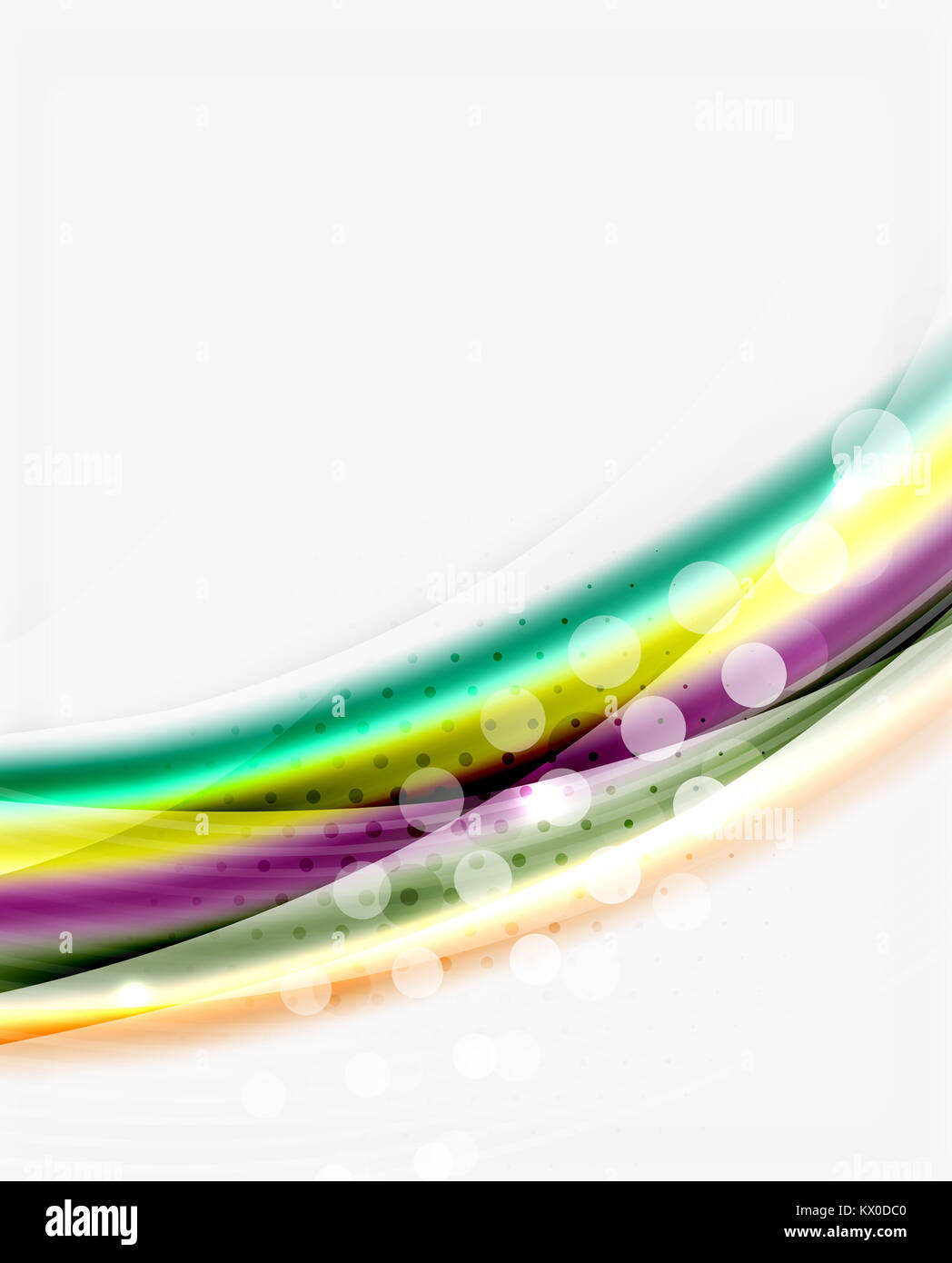 Translucent wave on white background. Modern business abstract template ...