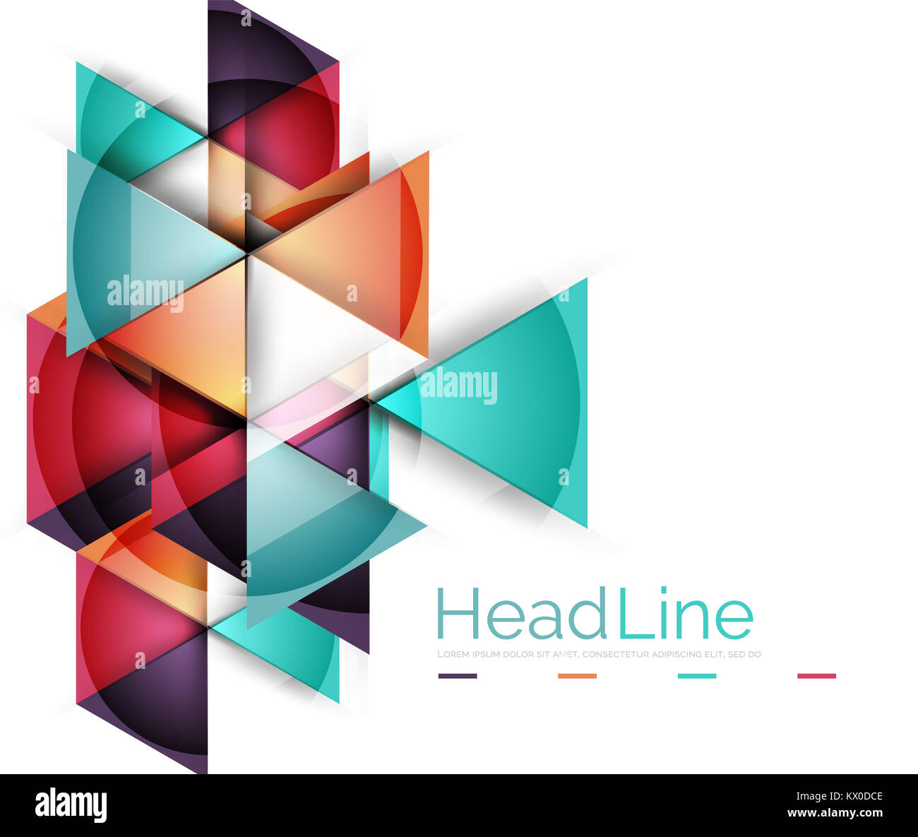 3d geometric abstract background, triangle template Stock Photo - Alamy