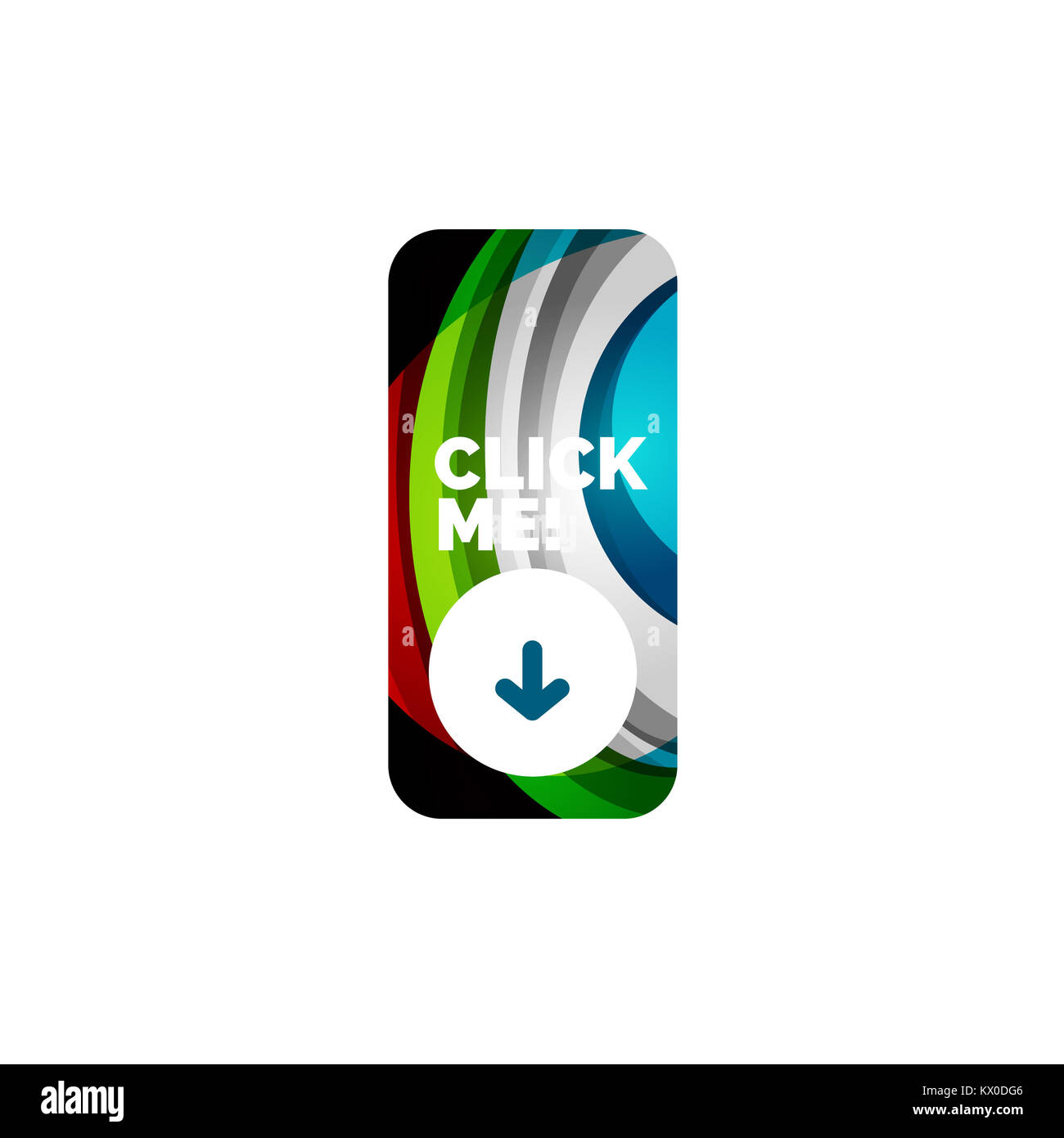 abstract rectangle button template Stock Photo - Alamy