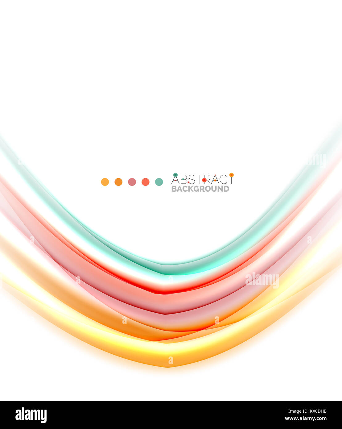 Multicolored lines on white, motion concept abstract background Stock ...
