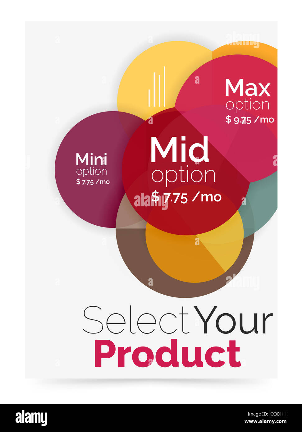 Business layout - select your product with sample options. A4 size ...