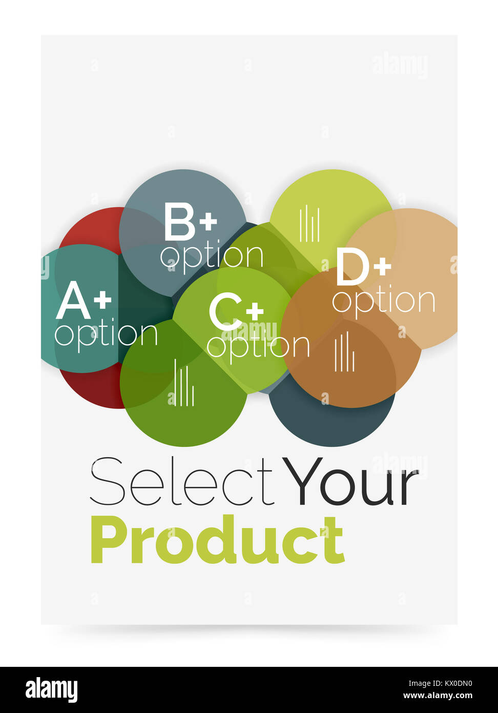 Business cover brochure design with select option diagram. abstract ...