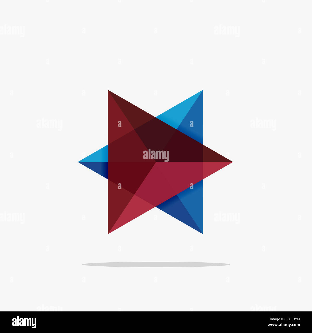 Blank triangle layout business template, infographic background Stock ...