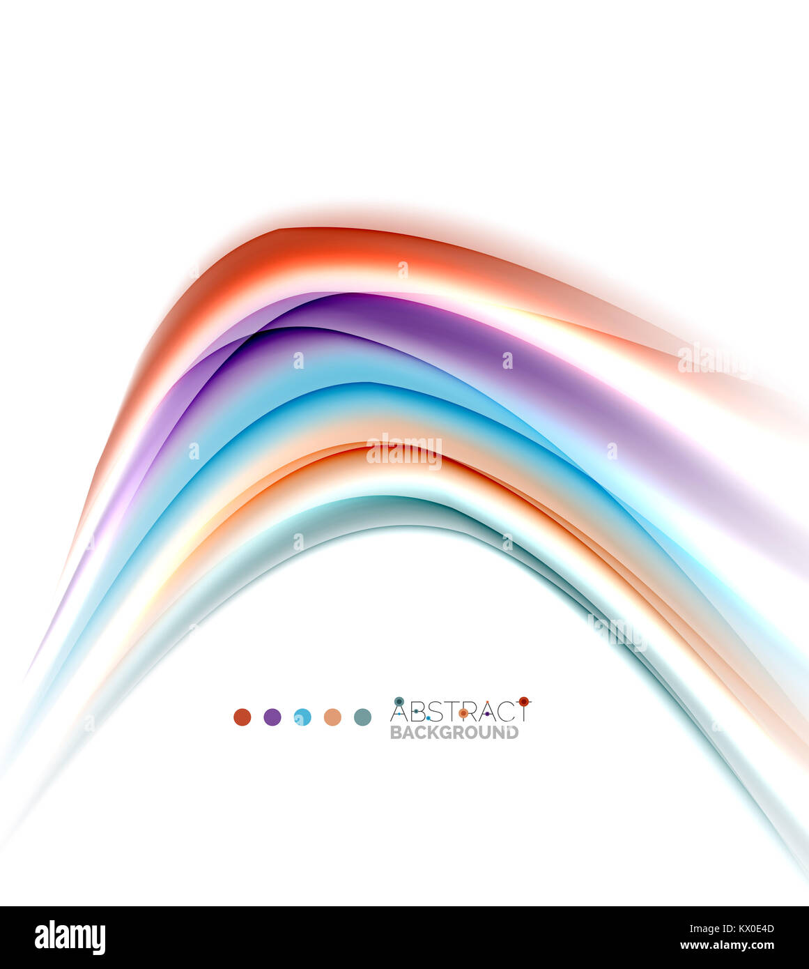Multicolored lines on white, motion concept abstract background Stock ...