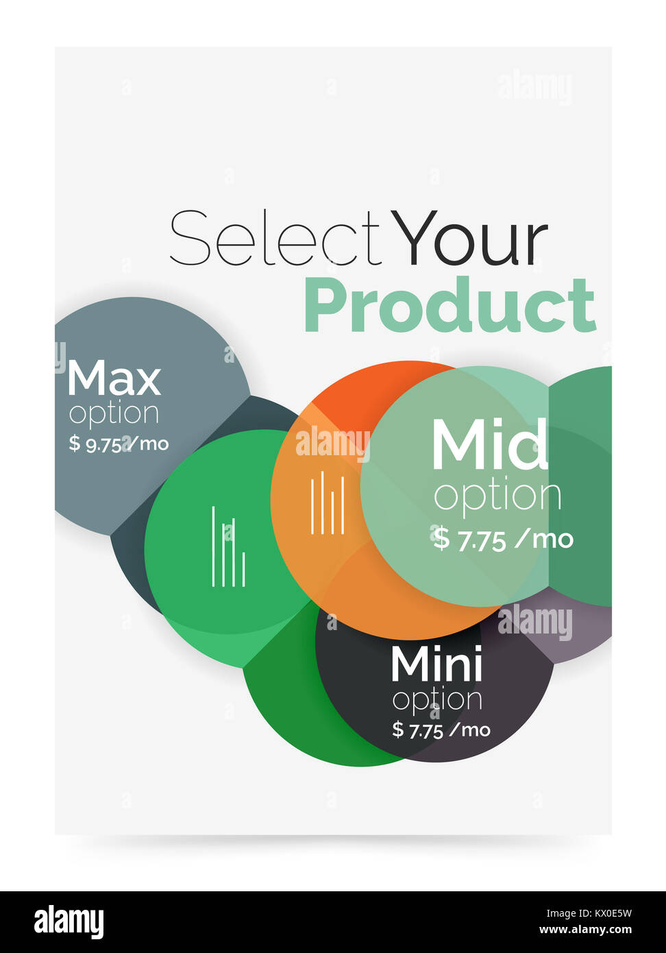 Business layout - select your product with sample options. A4 size ...