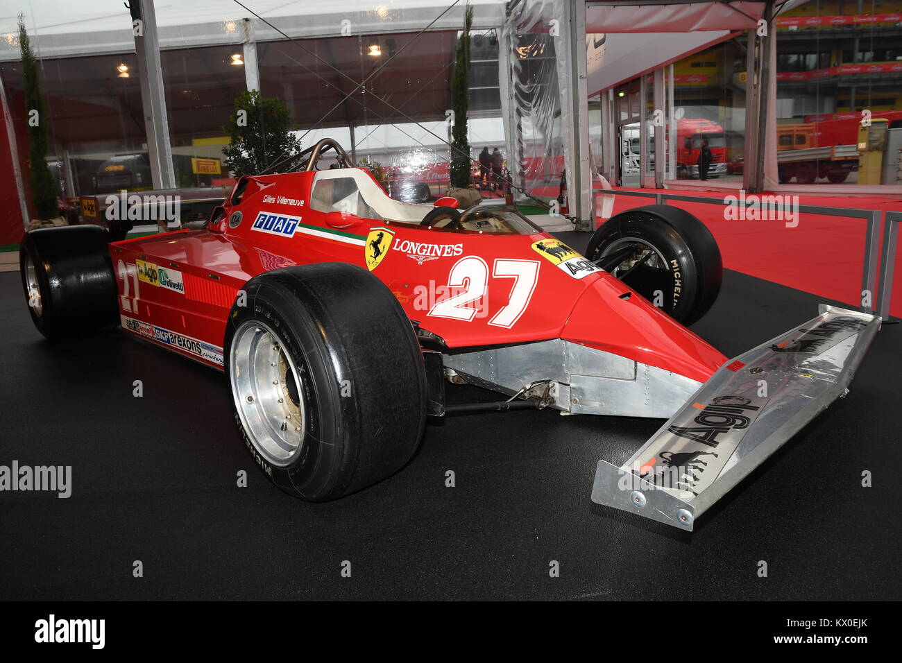 MUGELLO, IT, October, 2017: Ferrari F1 126 CK 1981 of Gilles Villeneuve ...