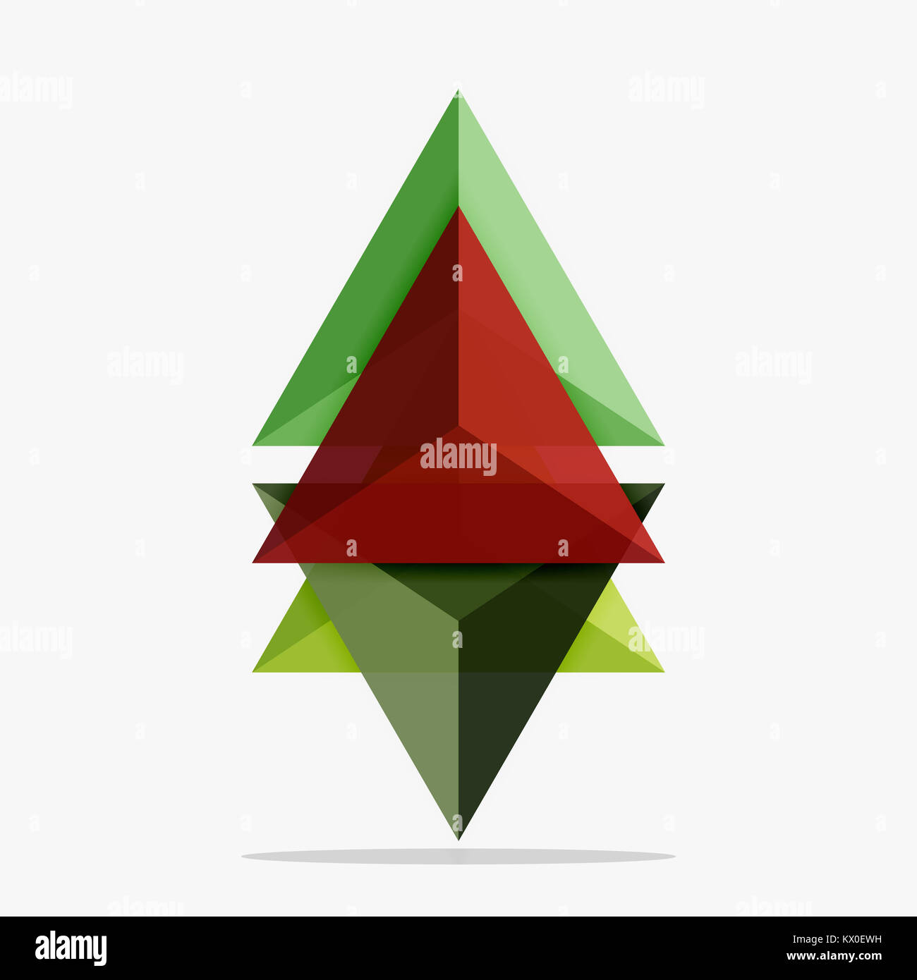 Blank triangle layout business template, infographic background Stock ...