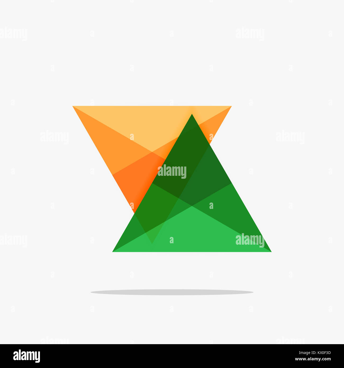Blank triangle layout business template, infographic background Stock ...