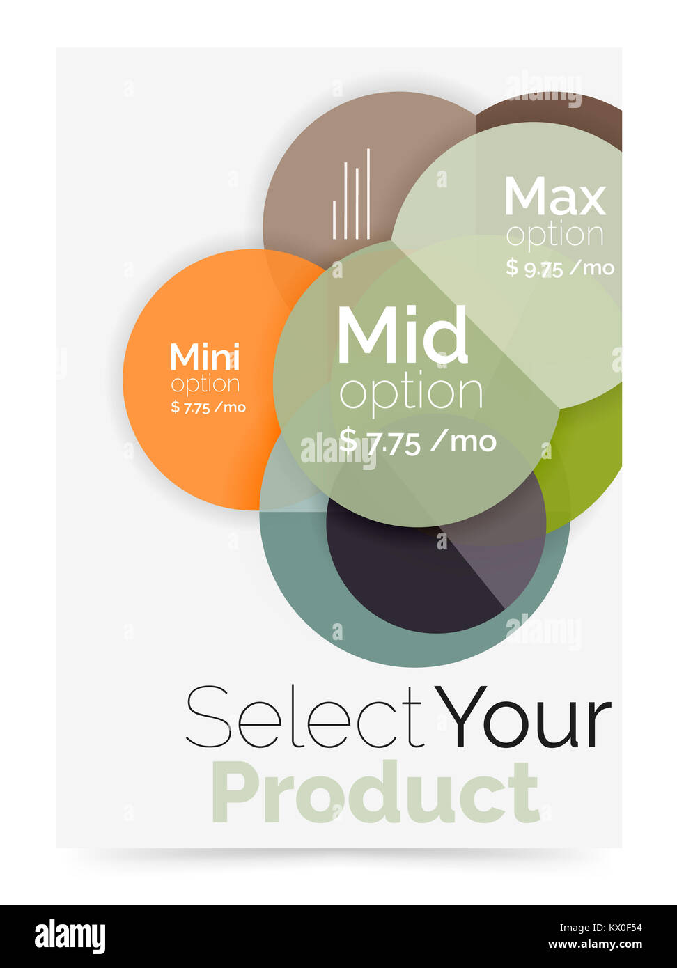 Business layout - select your product with sample options. A4 size ...