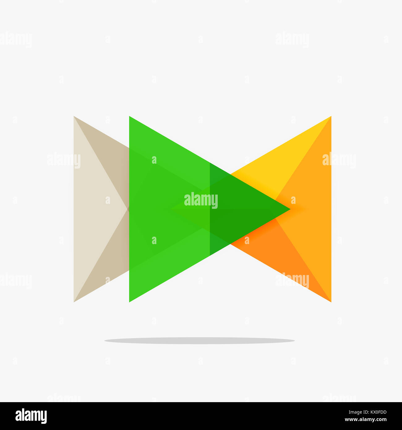 Blank triangle layout business template, infographic background Stock ...