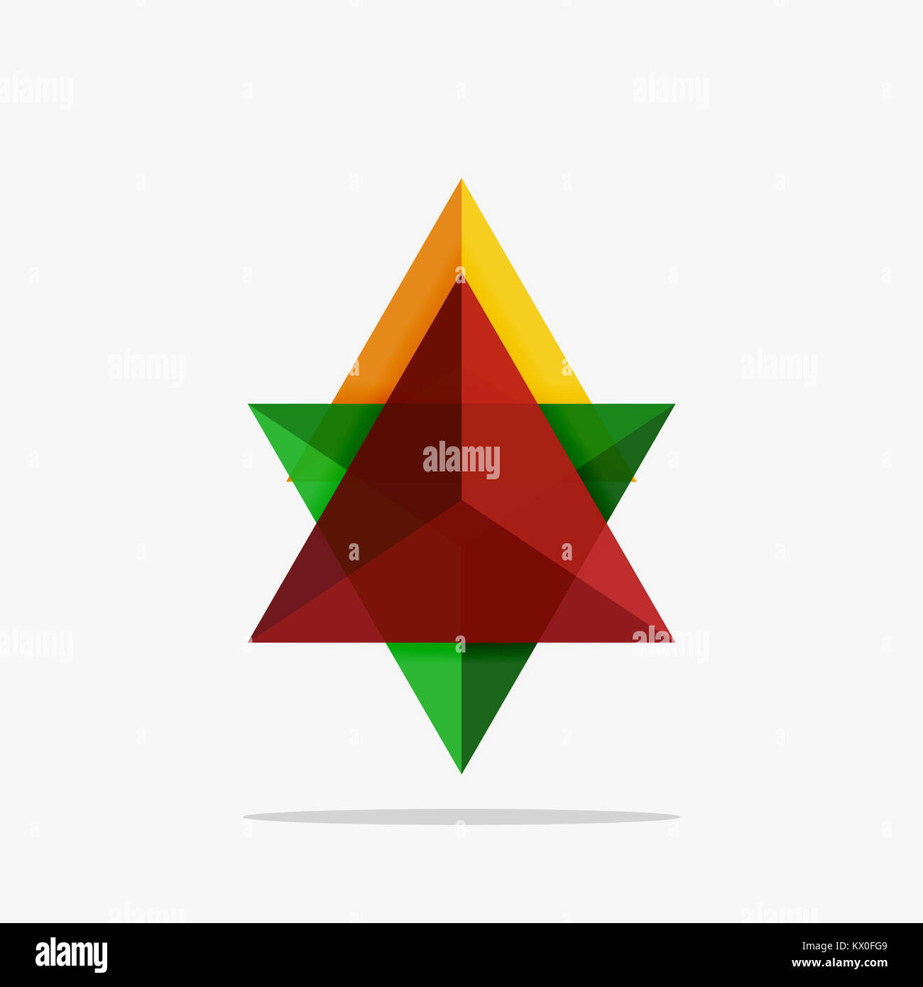 Blank triangle layout business template, infographic background Stock ...